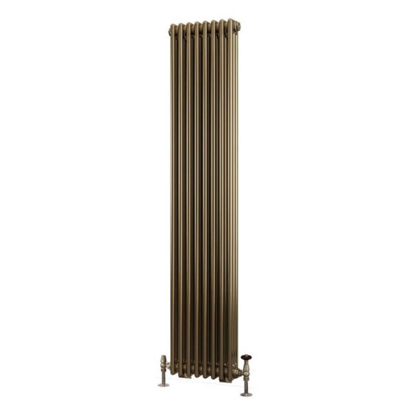 Eastbrook Rivassa 1800 x 383 Bronze Effect 3 Column Vertical Radiator ...