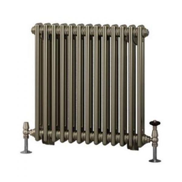 Eastbrook Rivassa 600 x 608 Bronze Effect 2 Column Horizontal Radiator ...