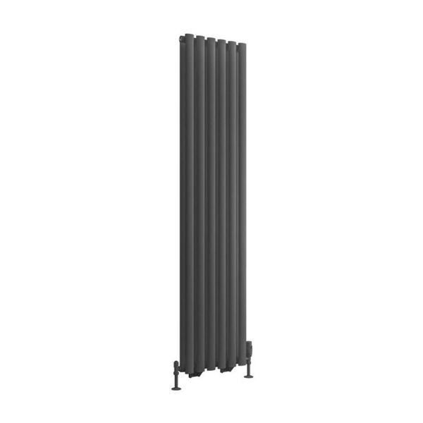 Eastbrook Tunstall Double 1800 x 420 Matt Anthracite Designer Radiator ...