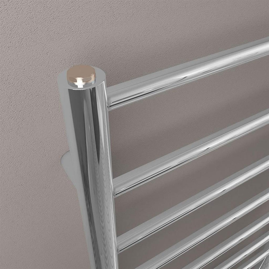 Eastbrook Tuscan Round 1200 x 500 Chrome Towel Rail - 89.1598