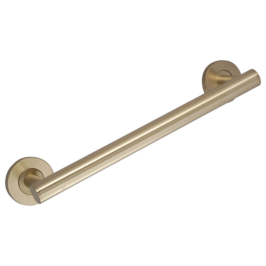 JTP Brushed Brass Straight Grab Rail 300mm - GB300BBR