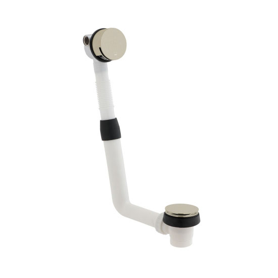 Vado Individual Brushed Nickel Push Type Overflow Bath Filler and Waste ... Vado Individual Brushed Nickel Push Type Overflow Bath Filler and Waste ...