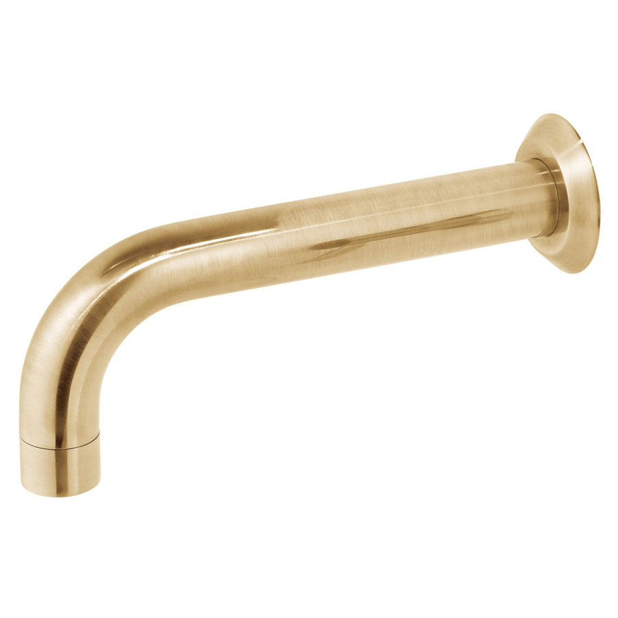 Vado Individual Origins Brushed Gold Wall Mounted Bath Spout - IND ...