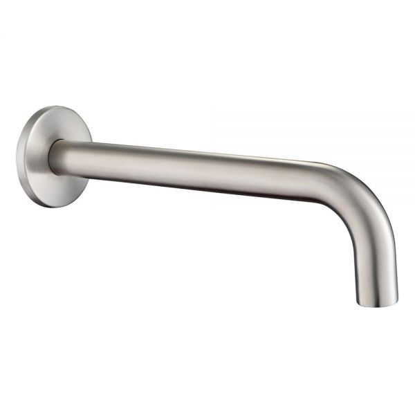 JTP Inox Stainless Steel Wall Mounted Bath Spout 250mm - IX433