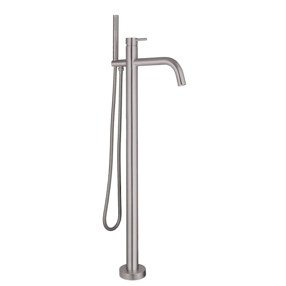 JTP Inox Stainless Steel Floor Standing Bath Shower Mixer Tap - IX534