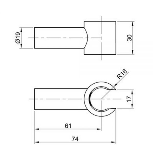 JTP Inox Stainless Steel Wall Bracket - IX9920