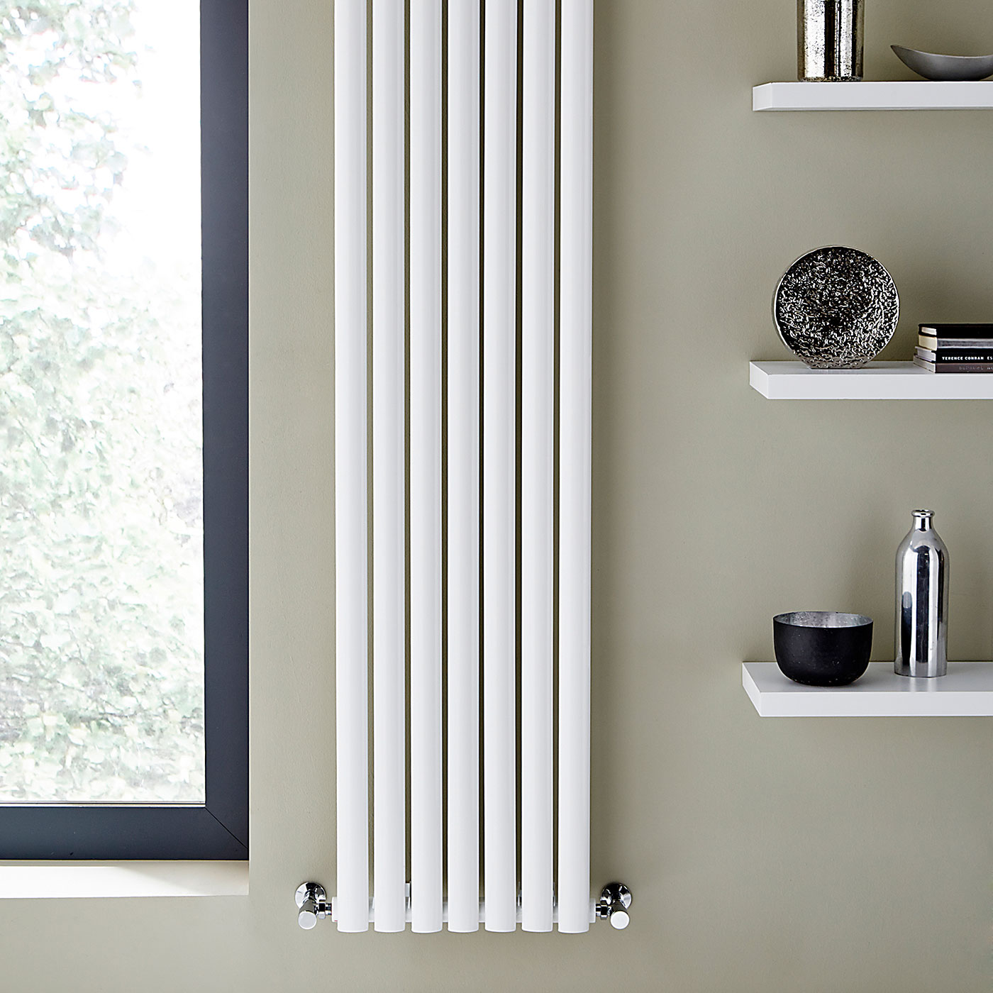 Kartell K Rad Aspen Vertical Single White 1800 x 540 Oval Tube Designer ...