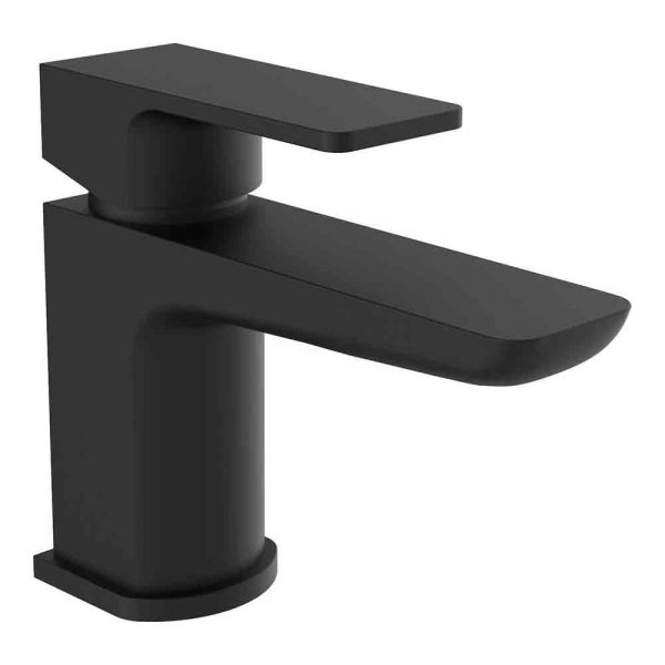 Kartell Kolt Mini Basin Mixer Tap - Matt Black - TAP312KBL at Homesupply UK
