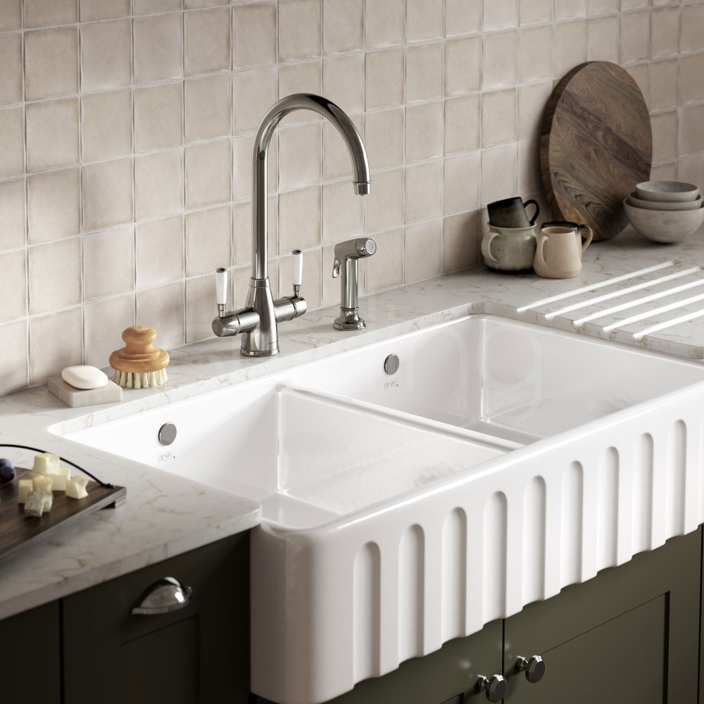 Clearwater Longdon Chrome 4 in 1 Boiling Hot Water Kitchen Mixer Tap ...
