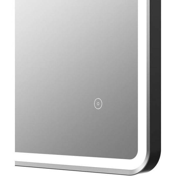 Moods Kyoto 800 x 600 Rectangular LED Mirror Matt Black - MOOD106270