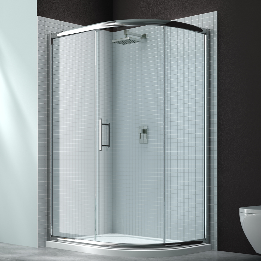 Merlyn 6 Series 900 x 760 1 Door Offset Quadrant Shower Enclosure - M63222