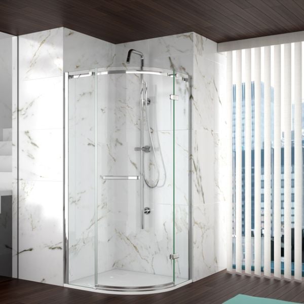 Merlyn Series 8 Frameless 800 1 Door Hinged Quadrant Shower Enclosure