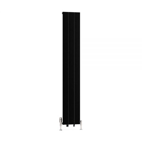 Eastbrook Mersey 1800 x 280 Matt Black Aluminium Designer Radiator - 41 ...