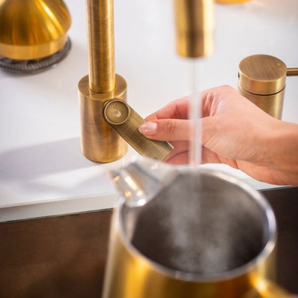 Abode Pronteau Profile Antique Brass 4 in 1 Boiling Hot and Filtered ...