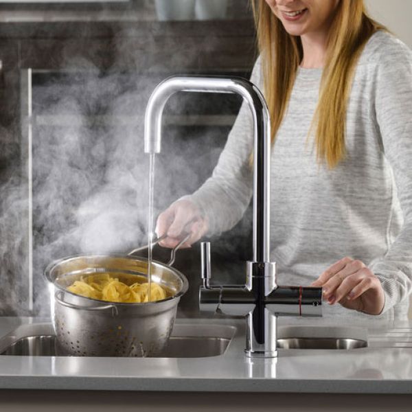 Abode Pronteau Prostyle Chrome 3 in 1 Boiling Hot Water Kitchen Mixer ...