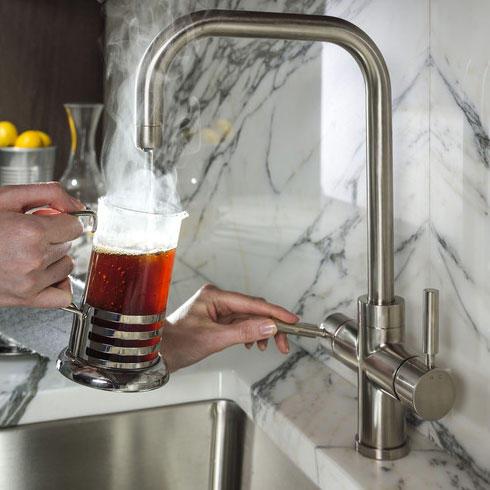 Abode Pronteau Prostyle Brushed Nickel 3 in 1 Boiling Hot Water Kitchen ...