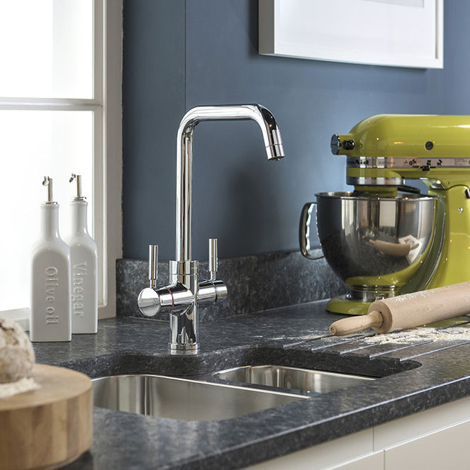 Abode Pronteau Propure Quad Chrome 4 in 1 Boiling Hot and Filtered Cold ...