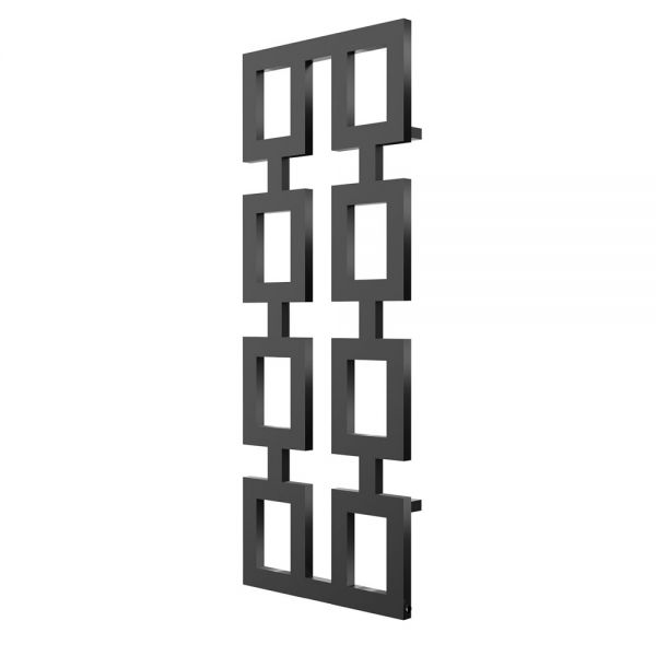 Radox Inka 1700 x 580 Matt Black Designer Radiator - RXIK-1700580-BL