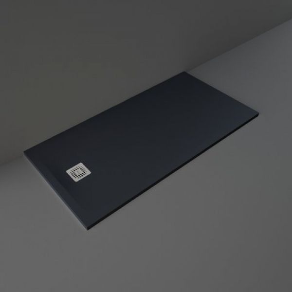 Rak Feeling Black Stone Effect 1600 x 800 Rectangular Shower Tray ...