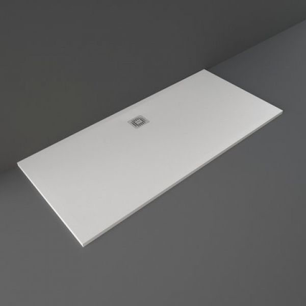 Rak Feeling White Stone Effect 1800 x 800 Rectangular Shower Tray ...