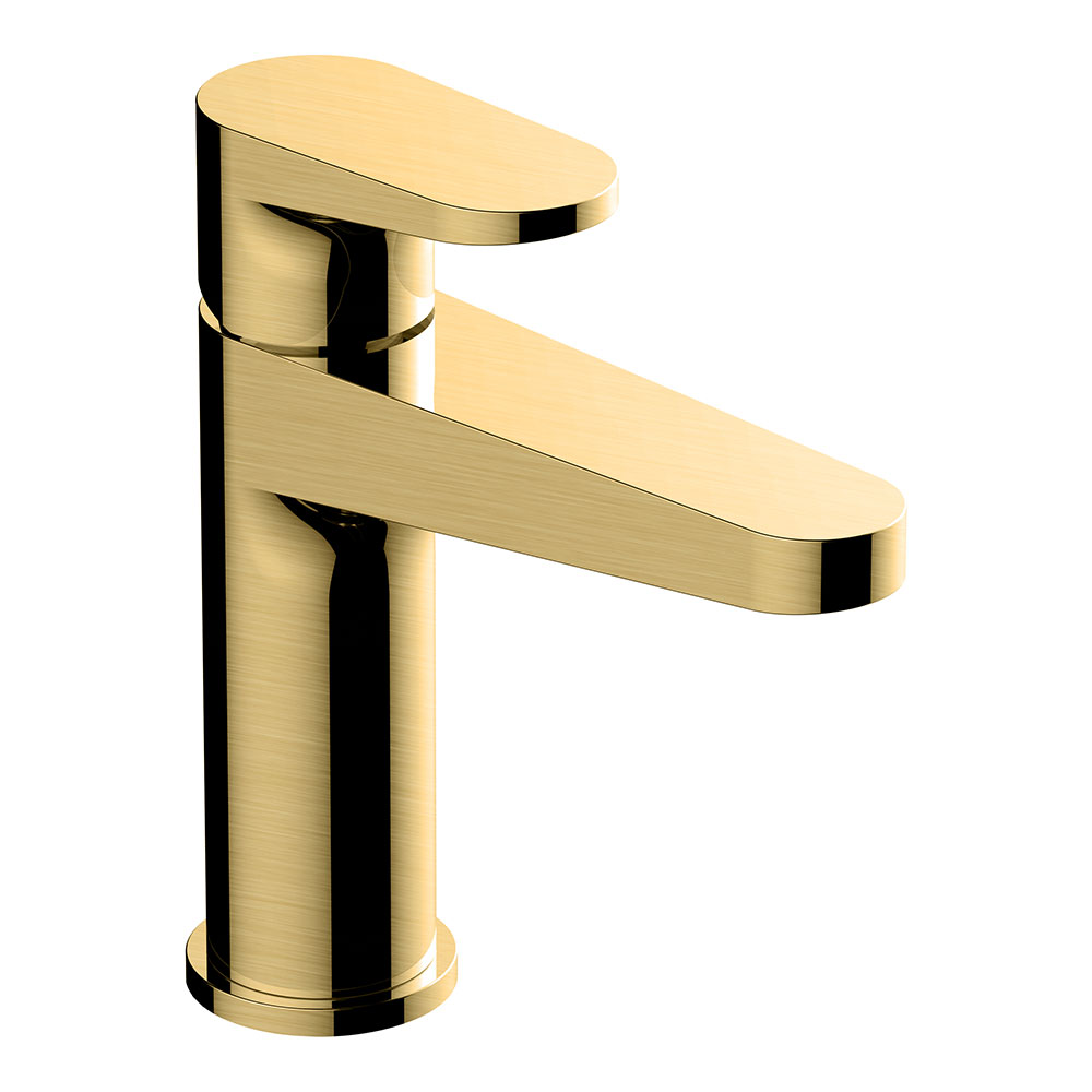 Rak Ischia Basin Mixer Tap - Brushed Gold - RAKISH3001G at Homesupply UK
