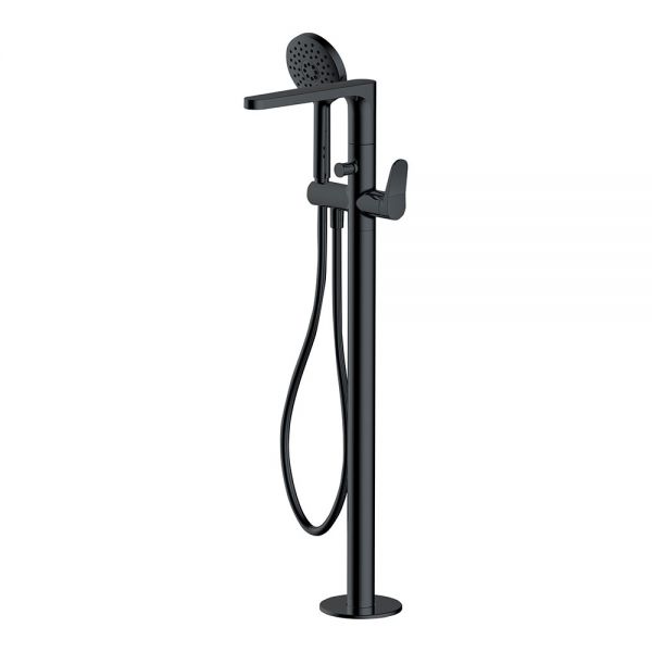 Rak Petit Round Bath Shower Mixer Tap - Matt Black - RAKPER3014B at ...