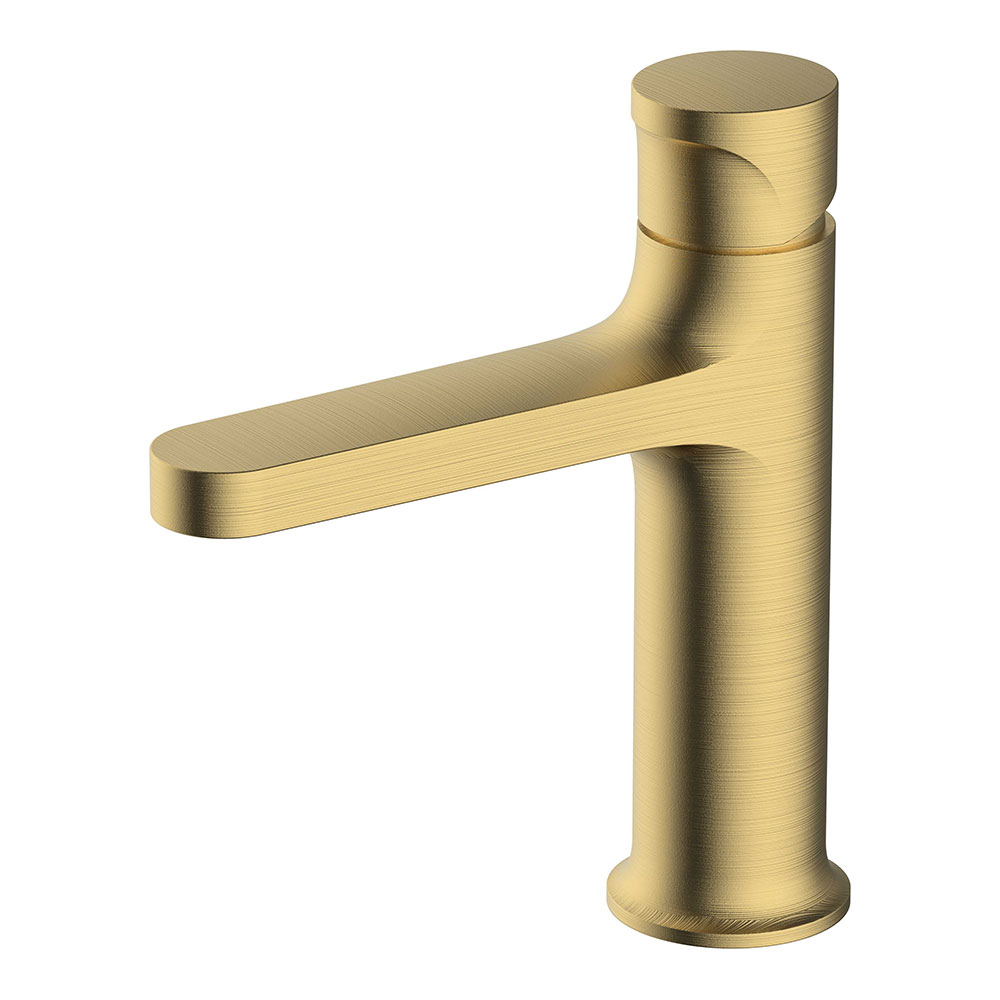 Rak Positano Basin Mixer Tap - Brushed Gold - RAKPOS3001G at Homesupply UK