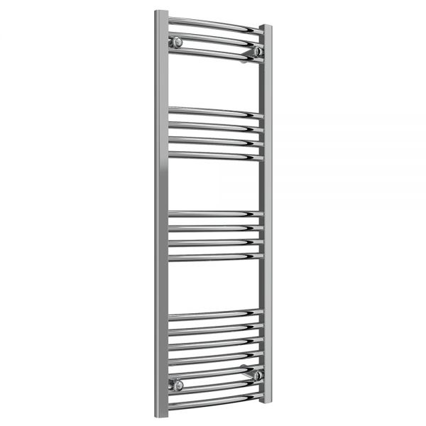 Reina Capo Chrome Curved Heated Towel Rail 1200 x 400mm - CPO1240CC