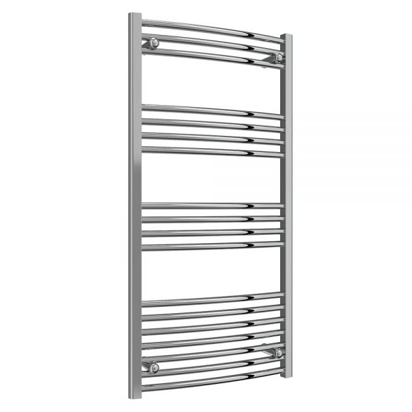 Reina Capo Chrome Curved Heated Towel Rail 1200 x 600mm - CPO1260CC