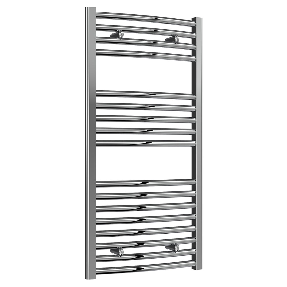 Reina Diva Chrome Curved Heated Towel Rail 1000 x 500mm - AG50100CC