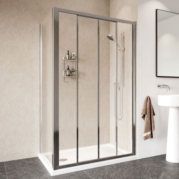 Roman Showers Haven Framed Sliding Shower Door 1000mm - H5S10CS