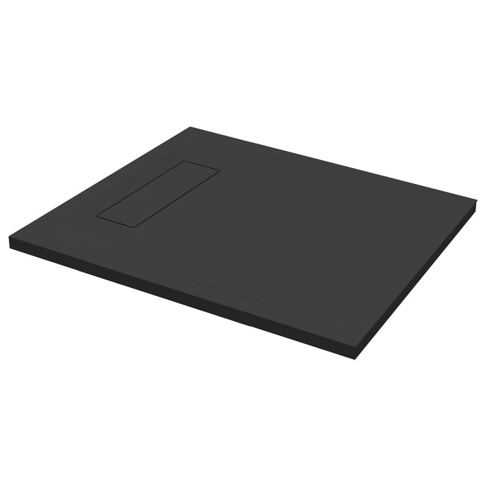 Roman Showers Infinity Black Slate Rectangular Shower Tray 1000 x 800 ...