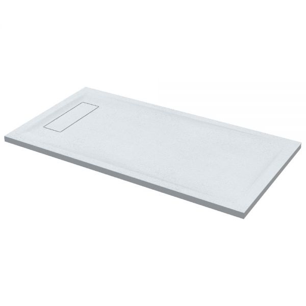 Roman Showers Infinity White Slate Rectangular Shower Tray 1600 x 900 ...