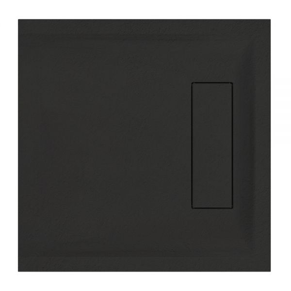 Roman Showers Infinity Black Slate Square Shower Tray 800 x 800 - IGS80B