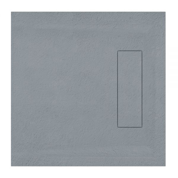Roman Showers Infinity Grey Slate Square Shower Tray 800 x 800 - IGS80G
