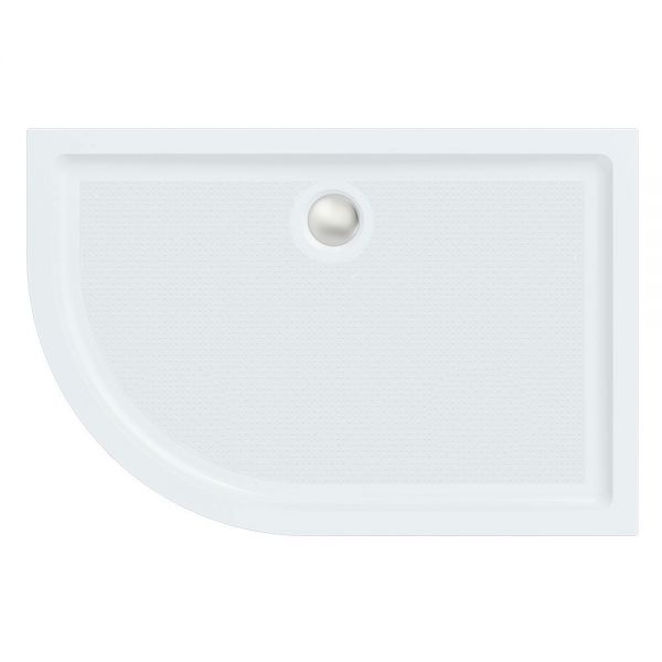 Roman Showers Right Hand Offset Quadrant Anti Slip Shower Tray 1000 x ...