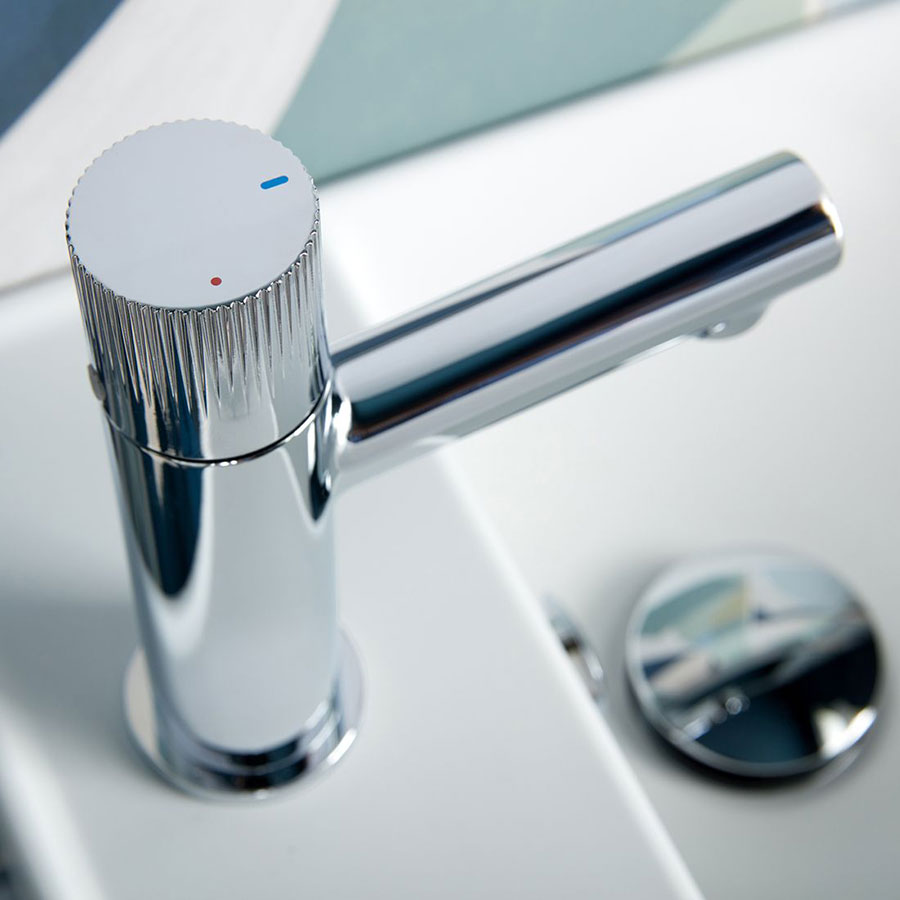 Vado Safari Leverless Chrome Mini Basin Mixer Tap with Universal Basin ...