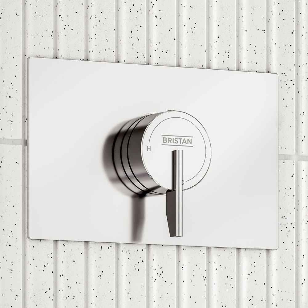 Bristan Sonique3 Chrome Thermostatic Concealed Shower Valve with Riser ...