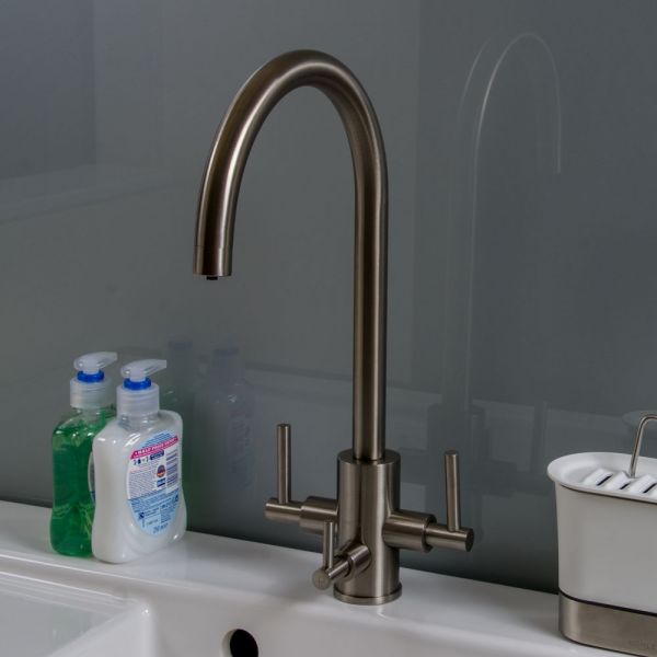 Clearwater Stella Tri Spar C Brushed Nickel Filtered Water Kitchen Sink ...