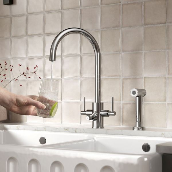 Clearwater Stella Tri Spar C Chrome Filtered Water Kitchen Sink Mixer ...