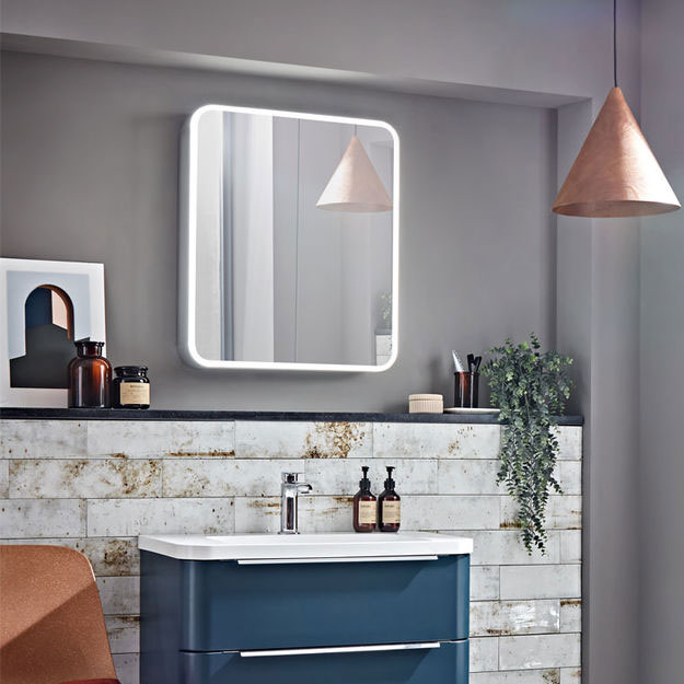 Roper Rhodes System 600 x 700mm Illuminated Double Door Bathroom ...