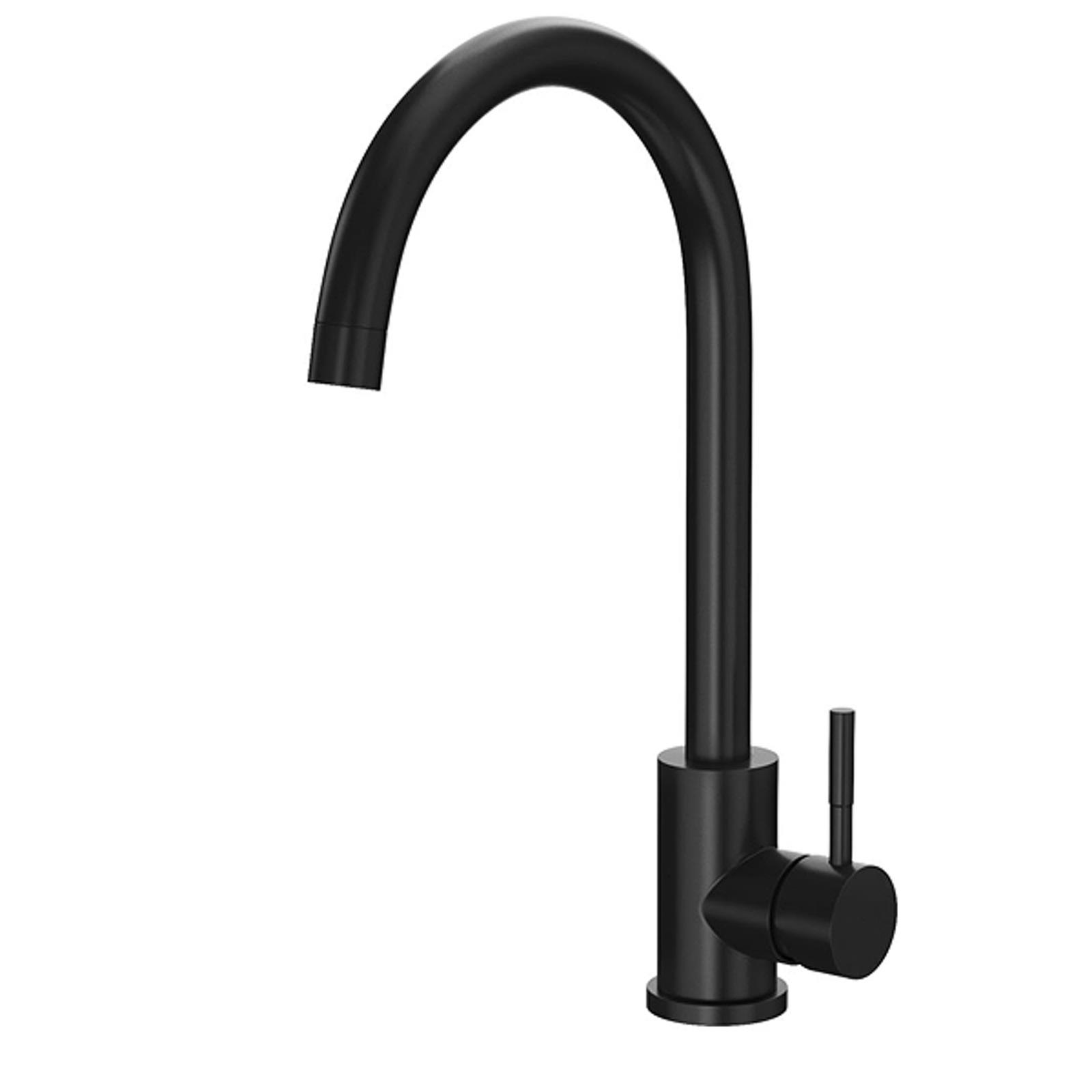 Reginox Taravo Matt Black Mono Kitchen Mixer Tap - TARAVOMB