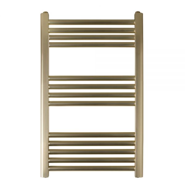 JTP VOS 800 x 500 Brushed Brass Towel Rail - VOS800BBR