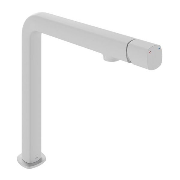Vado Cameo Matt White Mono Kitchen Mixer Tap - CAM-150-MW