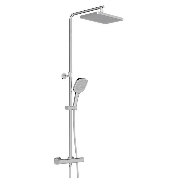 Vado Cameo Chrome Thermostatic Exposed Bar Valve Shower Kit - CAM-149T ...
