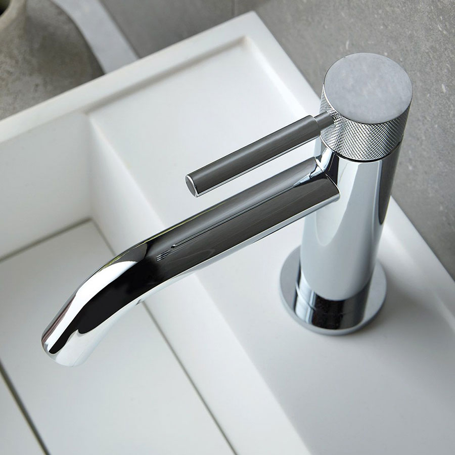 Vado Origins Knurled Basin Mixer Tap - Chrome - ORI-200-SB-CPK at ...