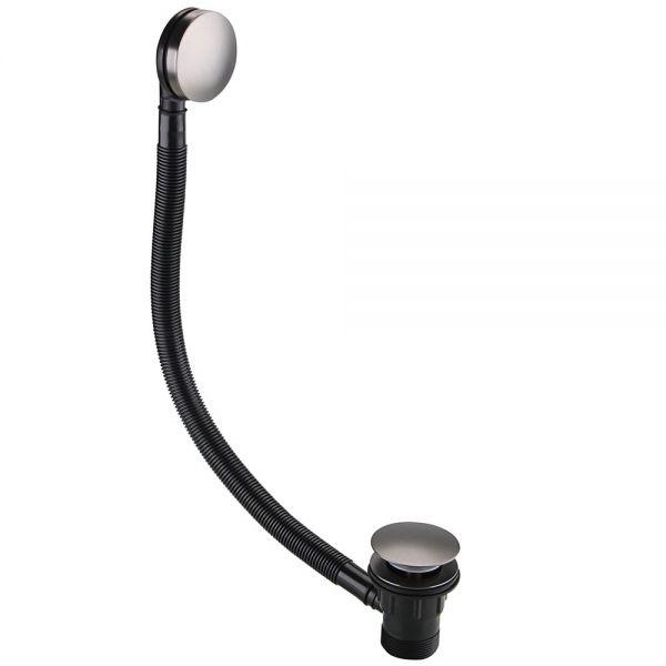 Bristan Round Gun Metal Clicker Bath Waste with Overflow W BATH03 GM on ...