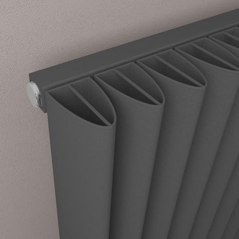 Eastbrook Witney 600 x 660 Matt Anthracite Aluminium Designer Radiator ...