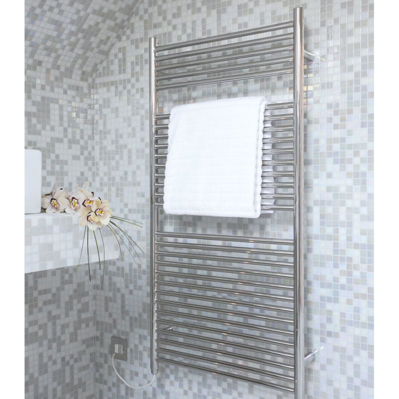 JIS Sussex Ansty 1191mm x 600mm High Output Stainless Steel Towel Rail ...