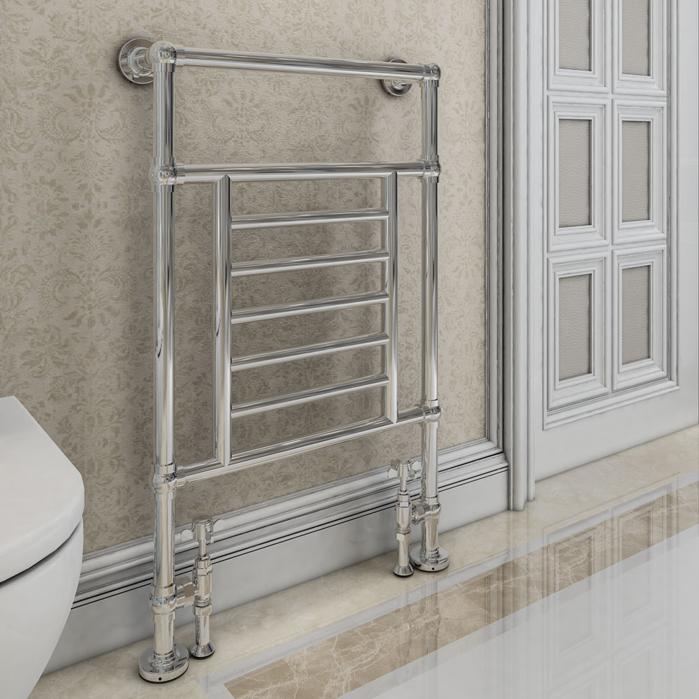 Eastbrook Sherbourne 940 x 600 Chrome Traditional Towel Radiator - 41.1001